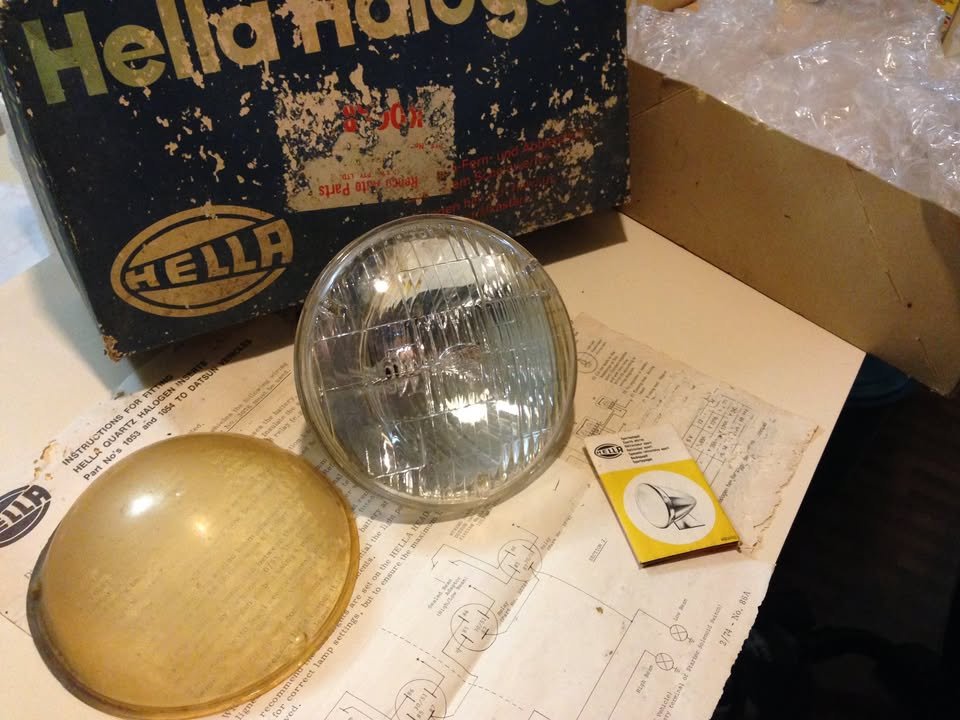 Hella foglight driving headlight sealed beam datsun NOS - JDM ...